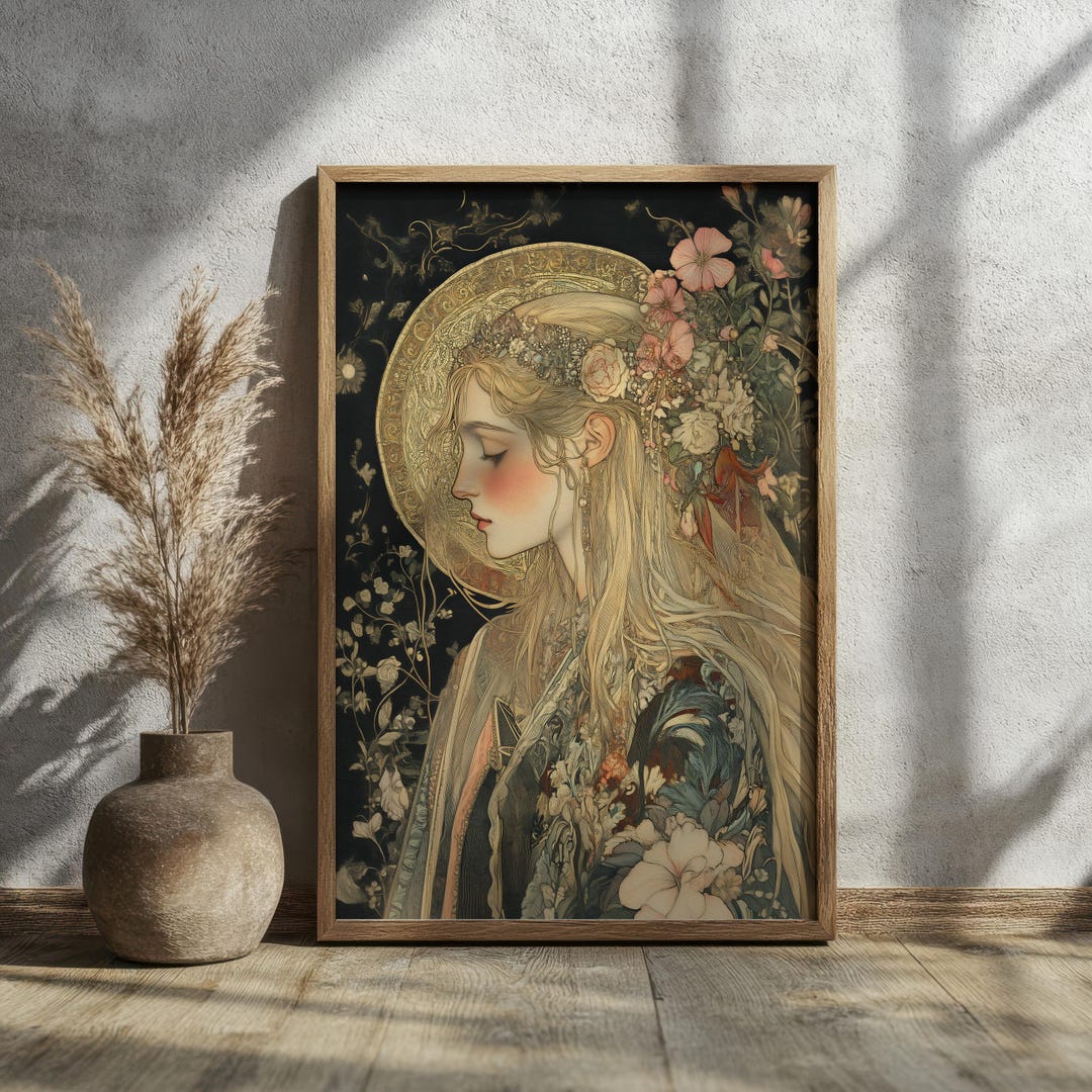 Flora Wall Art | Botanical Goddess Print | Roman Mythology | Goddess of ...