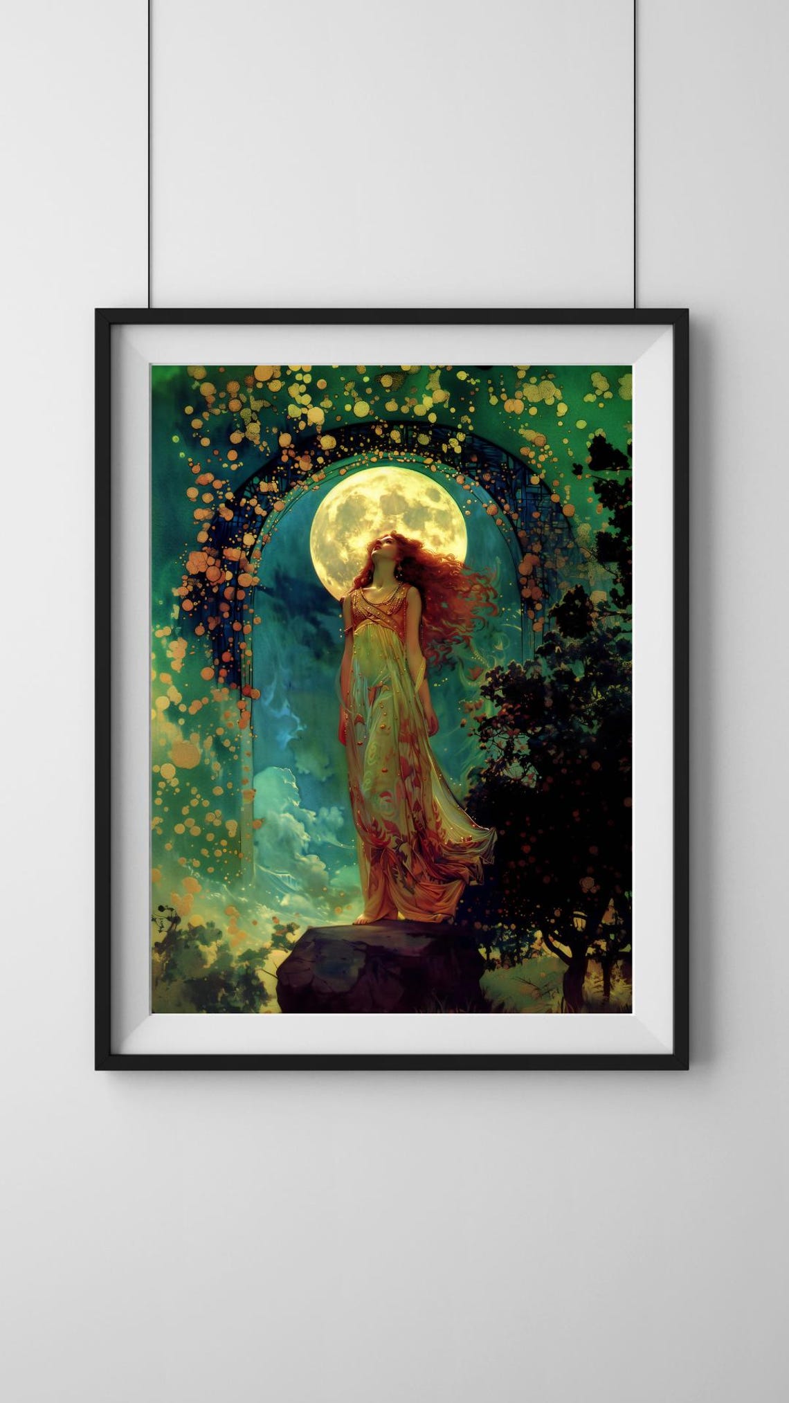 Vintage Art Nouveau Print, Neo Classical Fine Art Print, Vintage Full ...