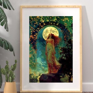 Vintage Art Nouveau Print, Neo Classical Fine Art Print, Vintage Full ...