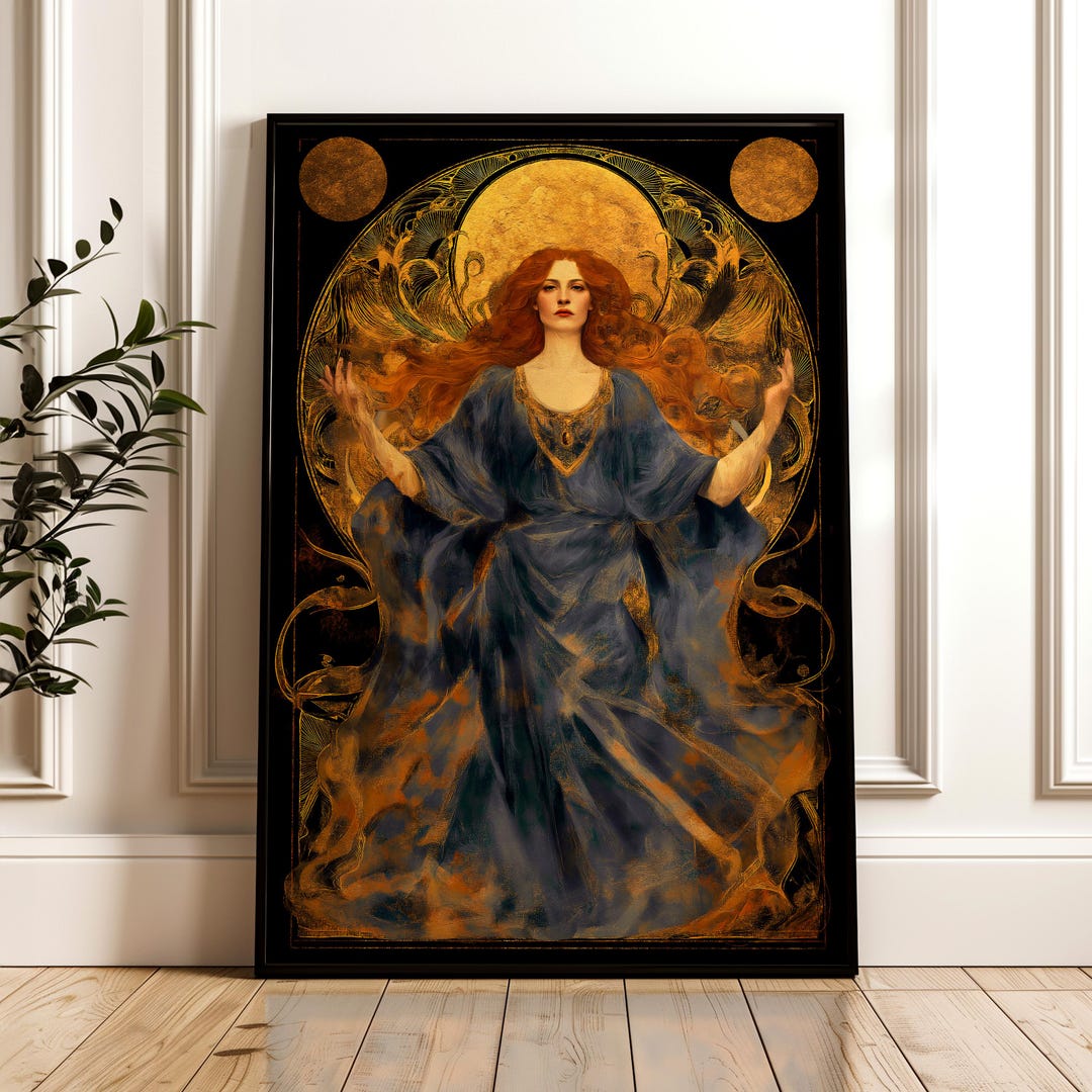 Brigid Wall Art - Irish Mystical Goddess of Creativity, Celtic ...