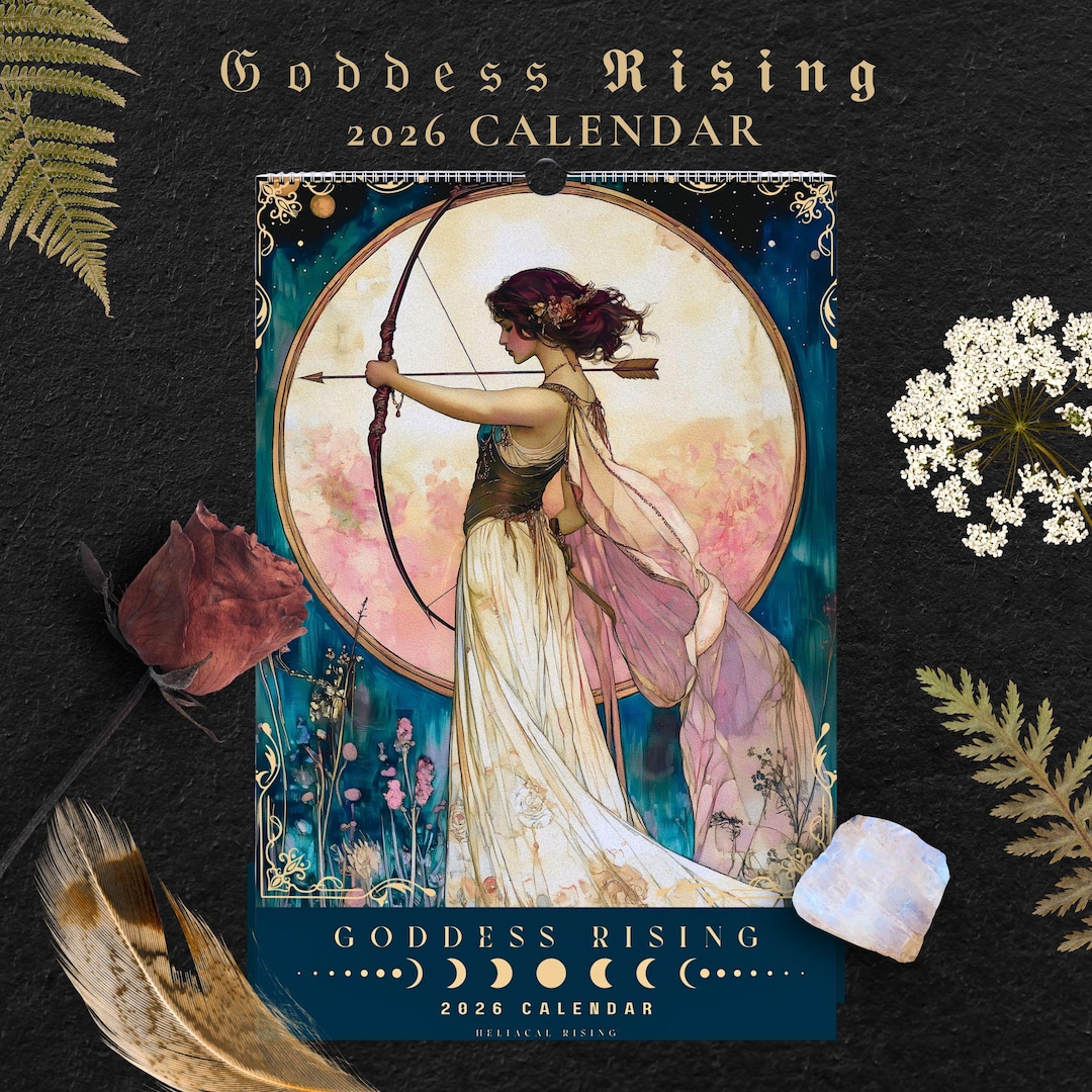 Art Nouveau Goddesses Calendar 2026 | Wall Calendar With Mystical ...