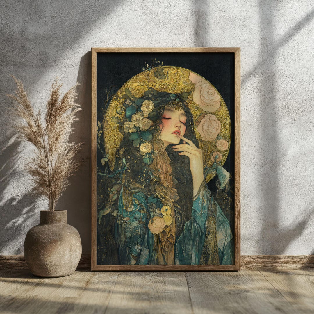 Mnemosyne Goddess Print | Fine Art Print or Canvas | Goddess of Memory ...