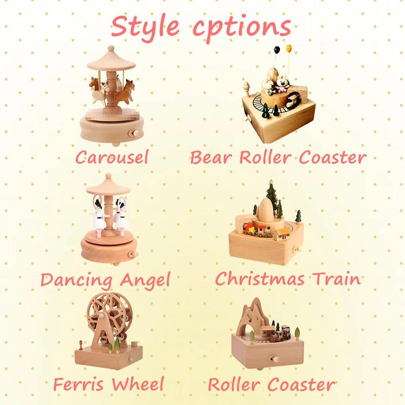 Personalized Wooden Train Music Box,christmas Train Music Box,children ...