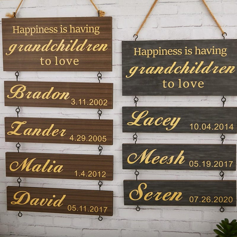 Large Family Name Board - Etsy UK