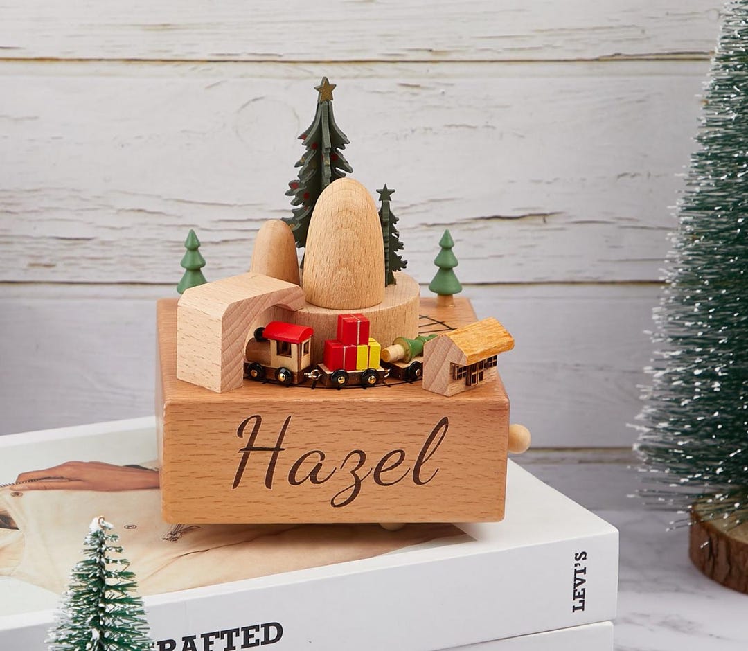Hand-carved Wooden Carousel Music Box – Personalized Christmas Gift - Etsy