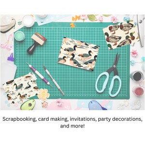 Illustrated Ducks Digital Paper Pack | Seamless Patterns (instant ...