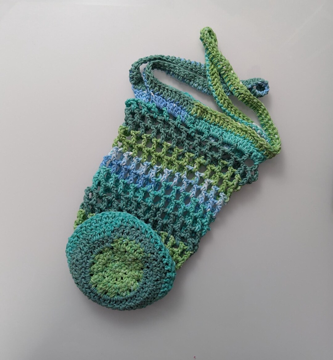 Foldable Pocket Bag, Crochet Bag, Handmade, 100% Cotton, Multiple ...