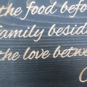 Bless the Food Sign, Bless the Food, Prayer Sign, Dining Room Sign ...