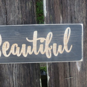Life is Beautiful Sign, Life is Beautiful, Wood Sign, Home Decor ...