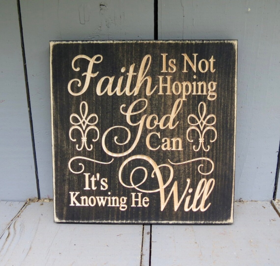 Faith Sign,faith,wood Sign,inspirational Sign,wooden Sign,home Decor ...