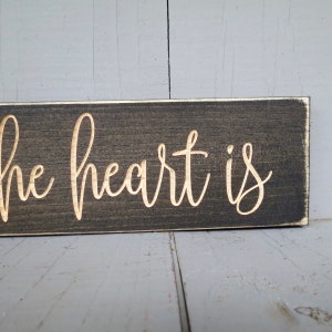 Home is Where the Heart is Sign, Home is Where, Housewarming Gift, Home ...