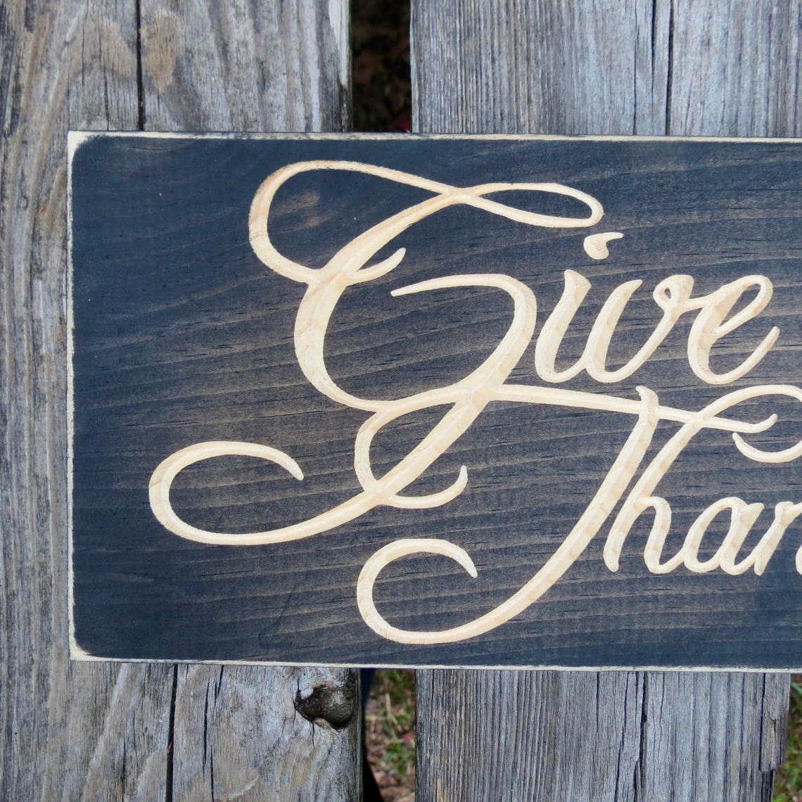 Give Thanks Sign,give Thanks,thanksgiving Decor,fall Decor,thanksgiving ...