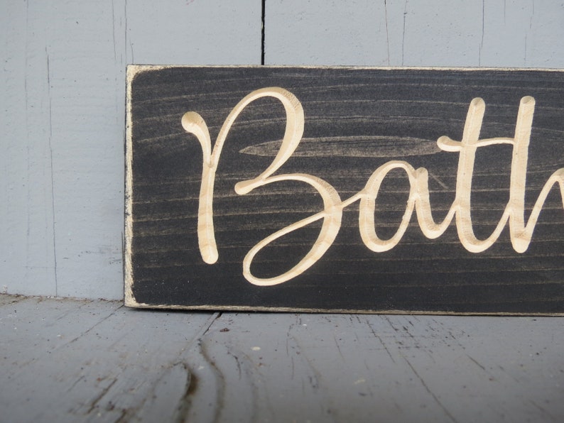 Bath Sign Bathroom Sign Bathroom Decor Wood Sign Bathroom - Etsy