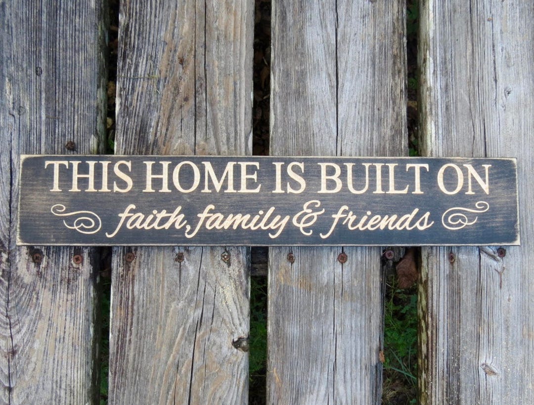 Faith Family Friends Sign,faith,friends,family,home Decor,family Sign ...