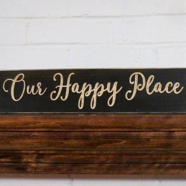 Our Happy Place Sign - Etsy