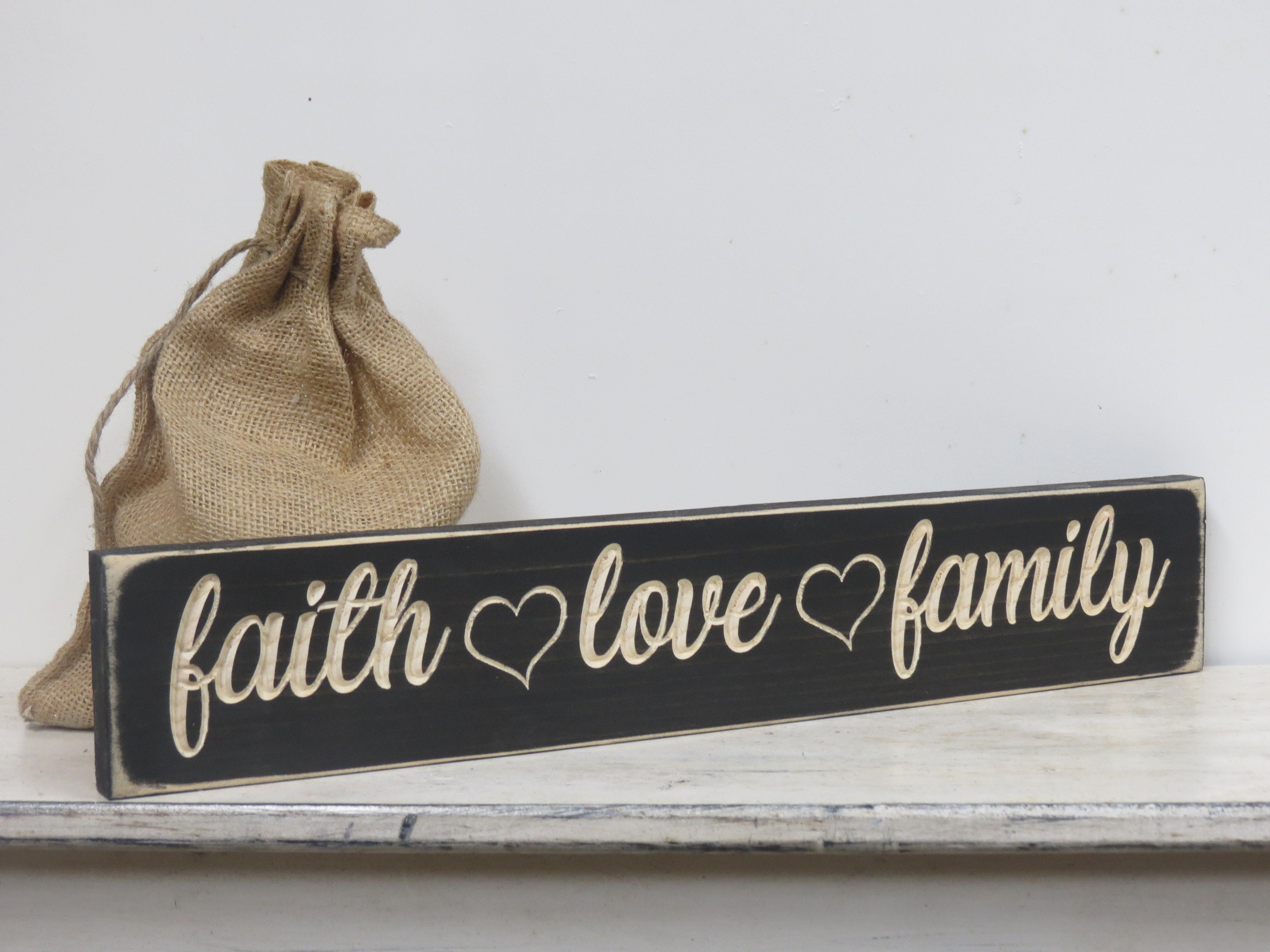 Faith Love Family Signfaithlovefamilyfamily Signhome - Etsy