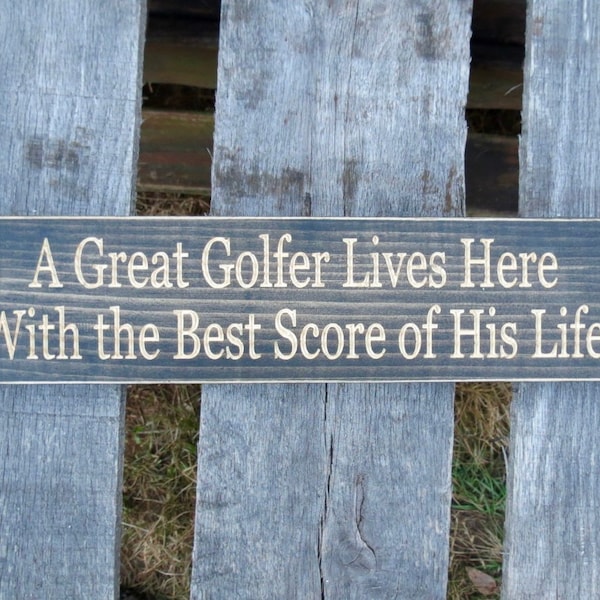 Golf Score Sign - Etsy