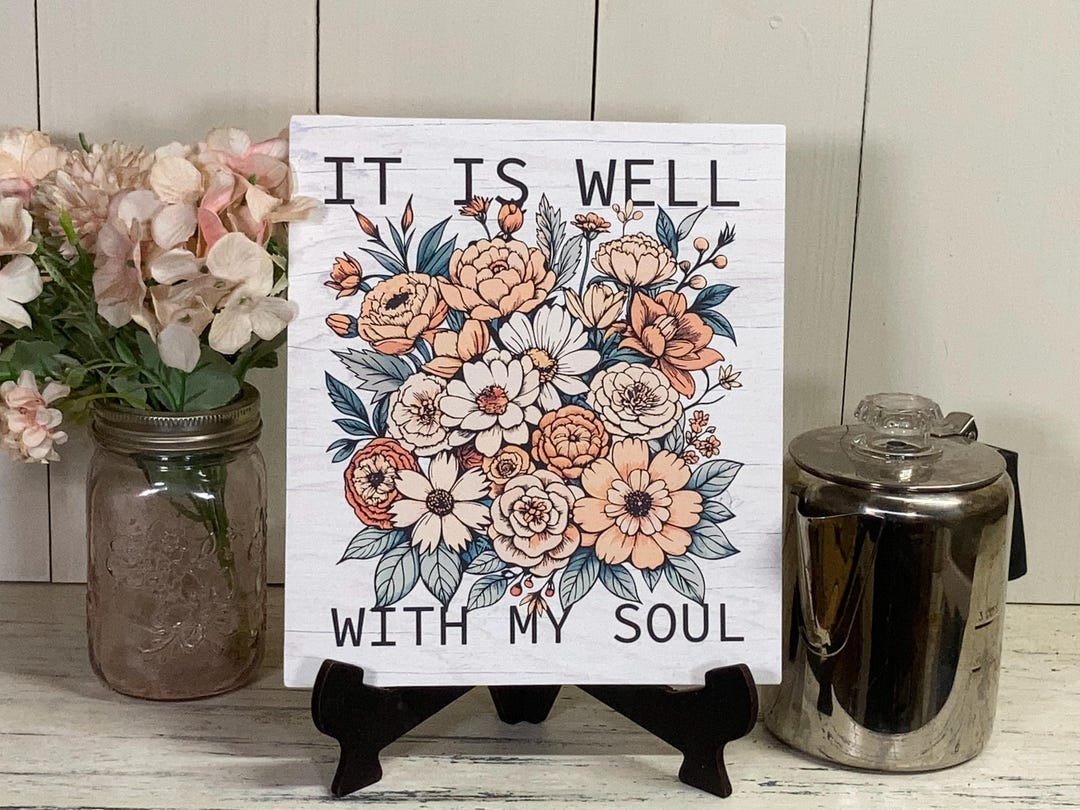 It is Well With My Soul Wood Wall Hanging Sign, Wood Sign, With My Soul ...