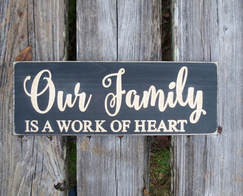 Our Family Signfamily Signfamily Signhome Decorwood - Etsy