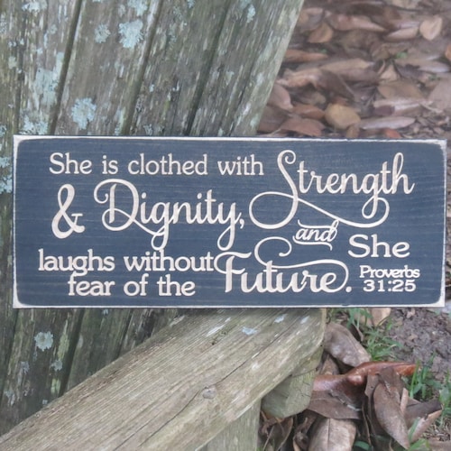 She Laughs Without Fear of the Future Proverbs 31:25 Nursery | Etsy
