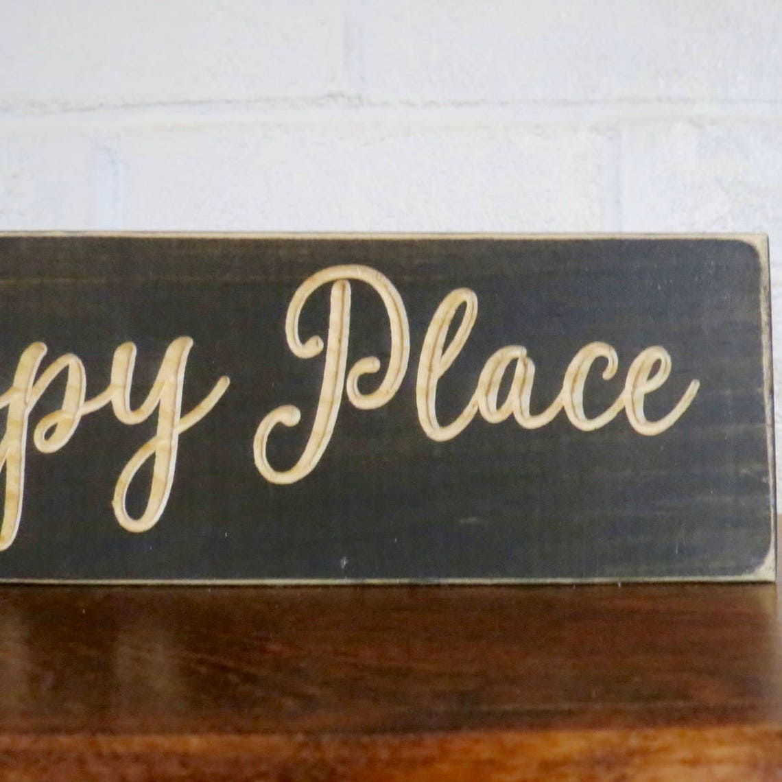 Our happy place sign our happy place happy place sign | Etsy