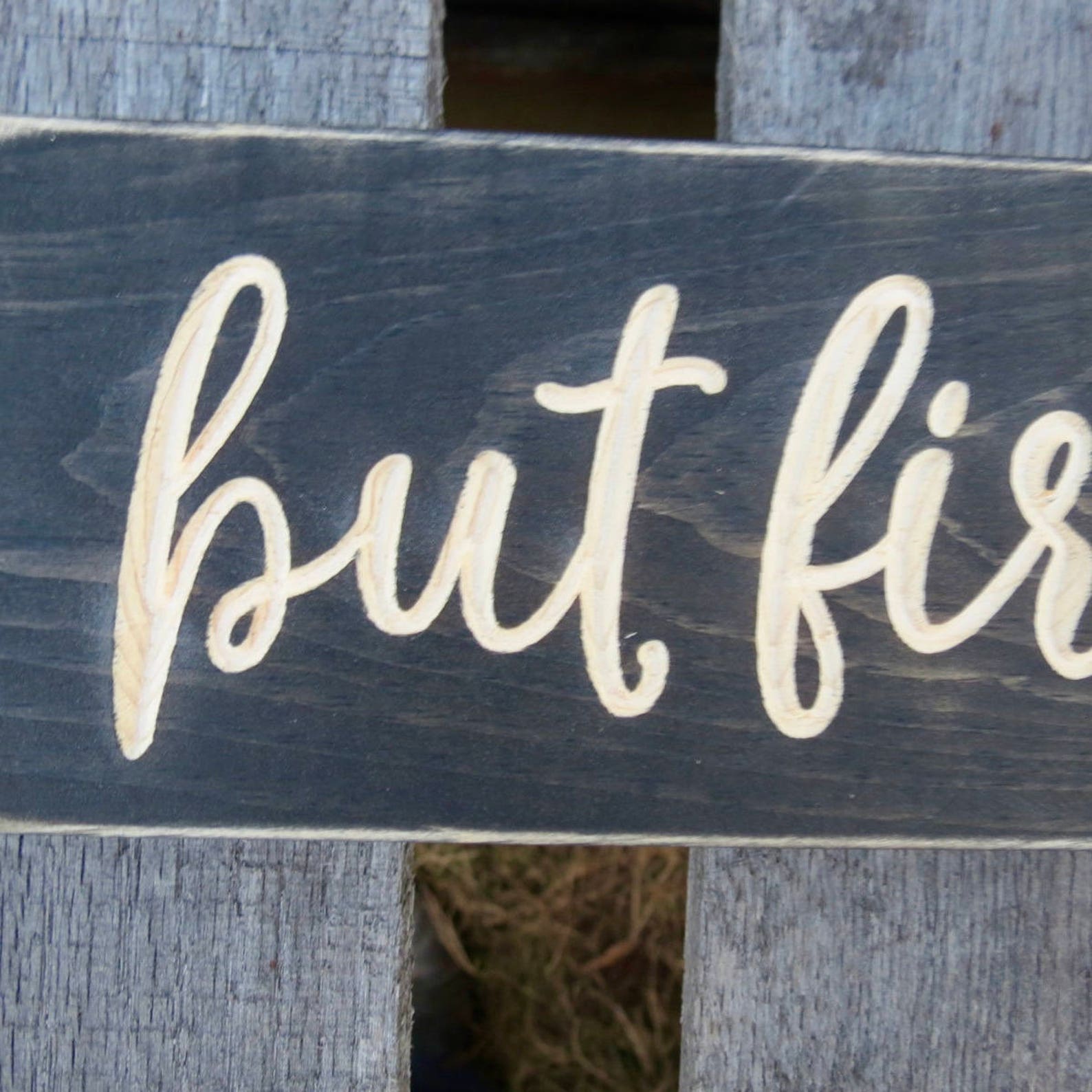 But First Coffee Sign, Coffee Bar,kitchen Wall Decor, Coffee Bar Sign ...