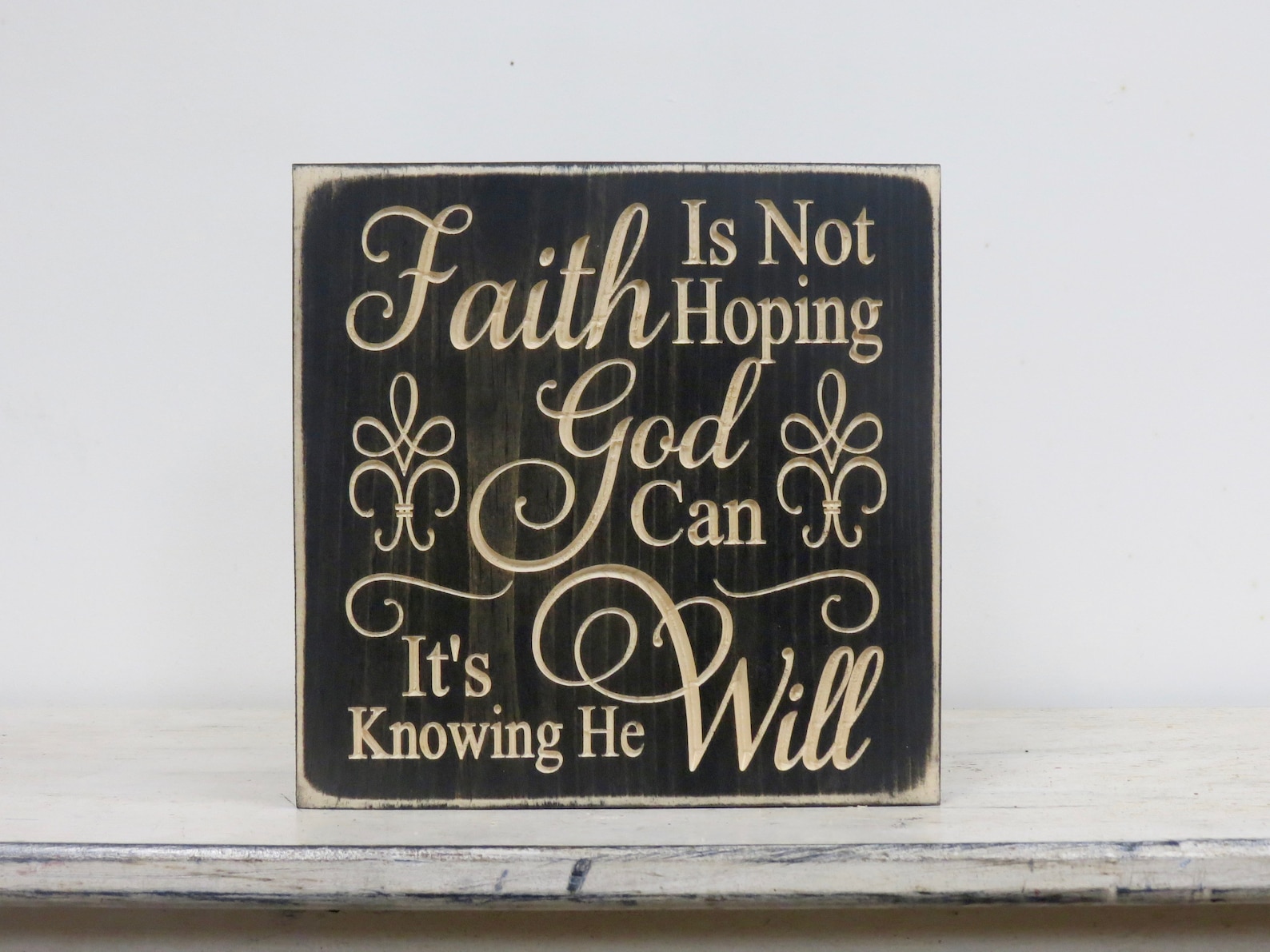 Faith Signfaithwood Signinspirational Signwooden Signhome - Etsy
