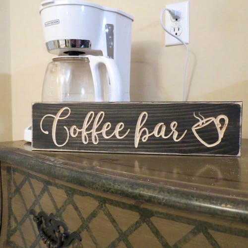 Coffee Bar Sign Kitchen Wall Decor Home and Living Home | Etsy