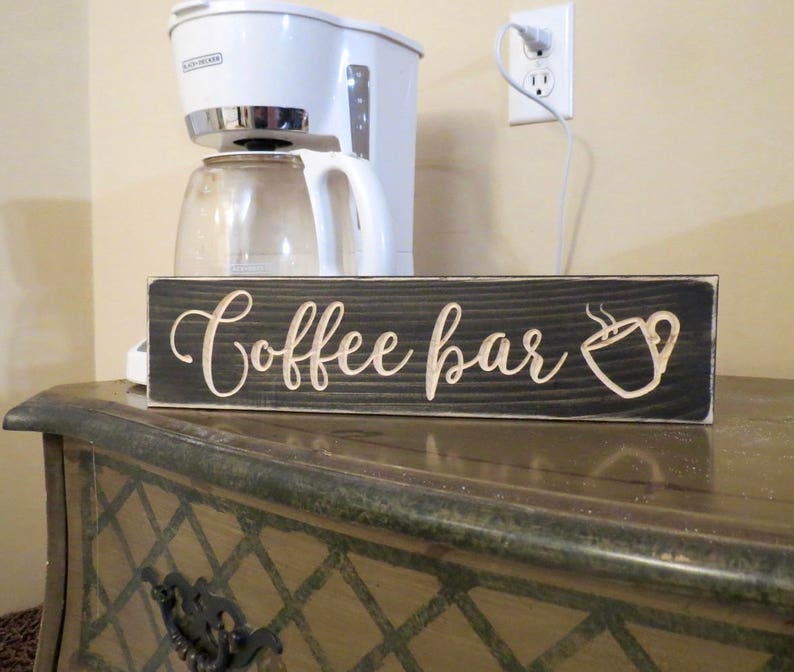 Coffee Bar Sign Kitchen Wall Decor Home and Living Home - Etsy
