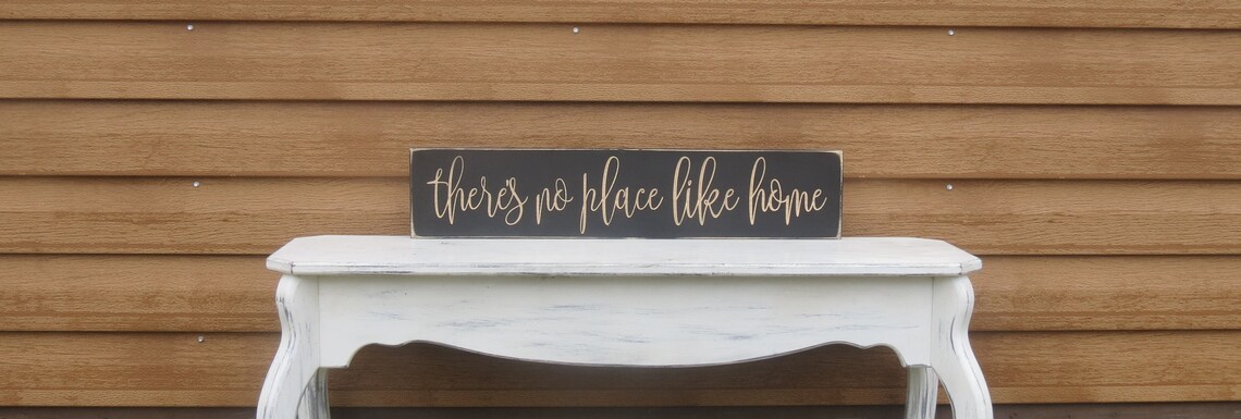 There's no place like home sign there's no place no | Etsy
