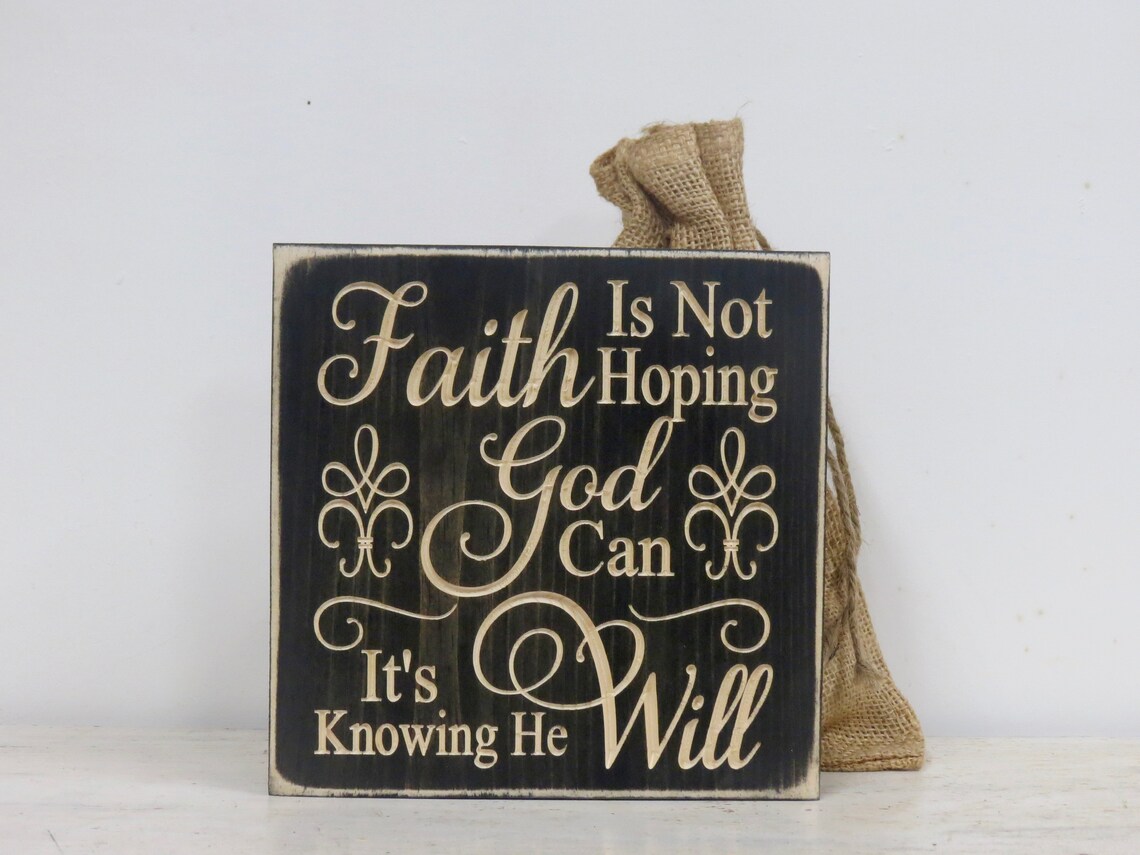 Faith Sign,faith,wood Sign,inspirational Sign,wooden Sign,home Decor ...