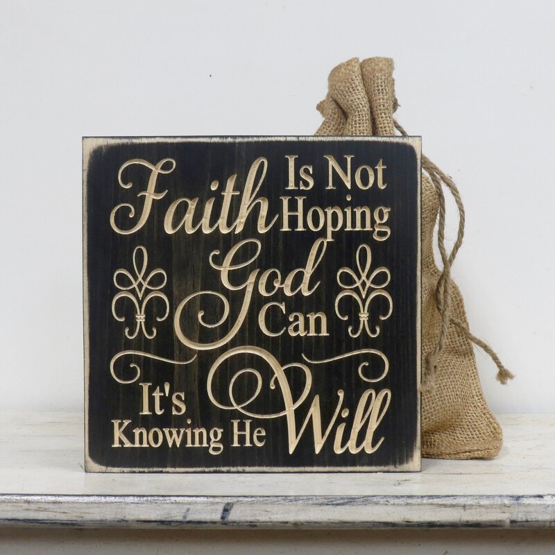 Faith Sign - Etsy