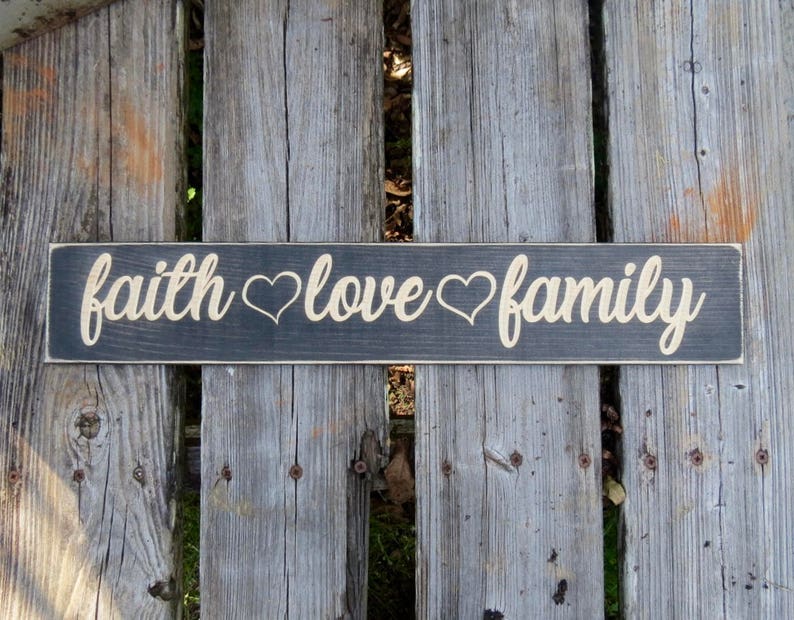 Faith love family signfaithlovefamilyfamily signhome | Etsy