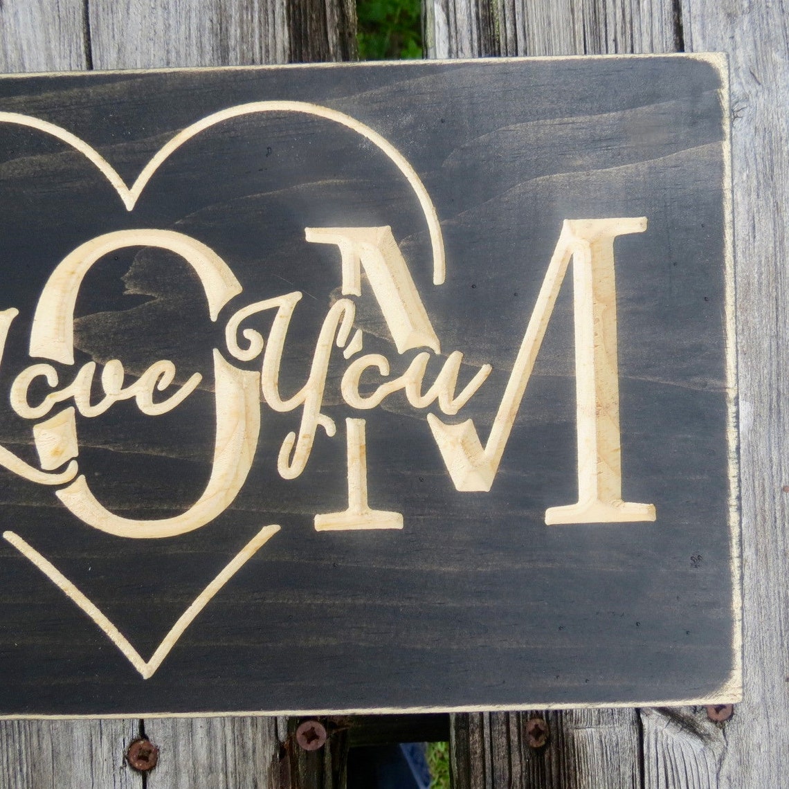 I love you mom signgift for mommother's day giftmothers | Etsy