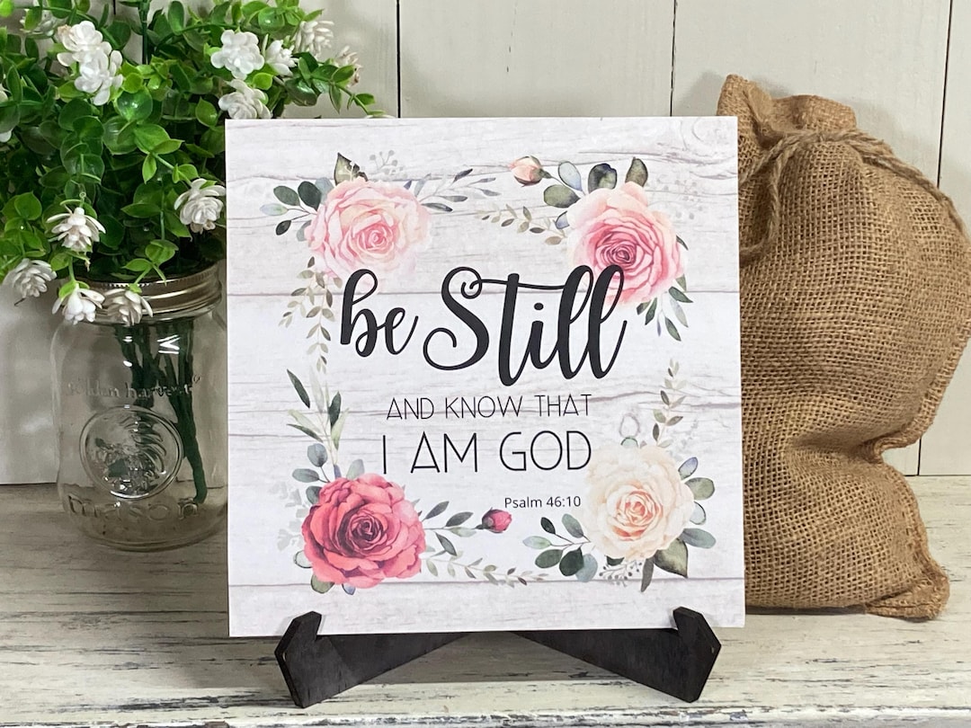 Be Still and Know That I Am God Wood Wall Hanging Sign, Religious Wood ...