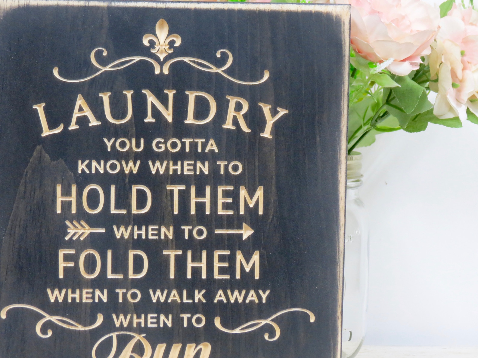 Funny Laundry Room Sign Lightly Distressed | Etsy