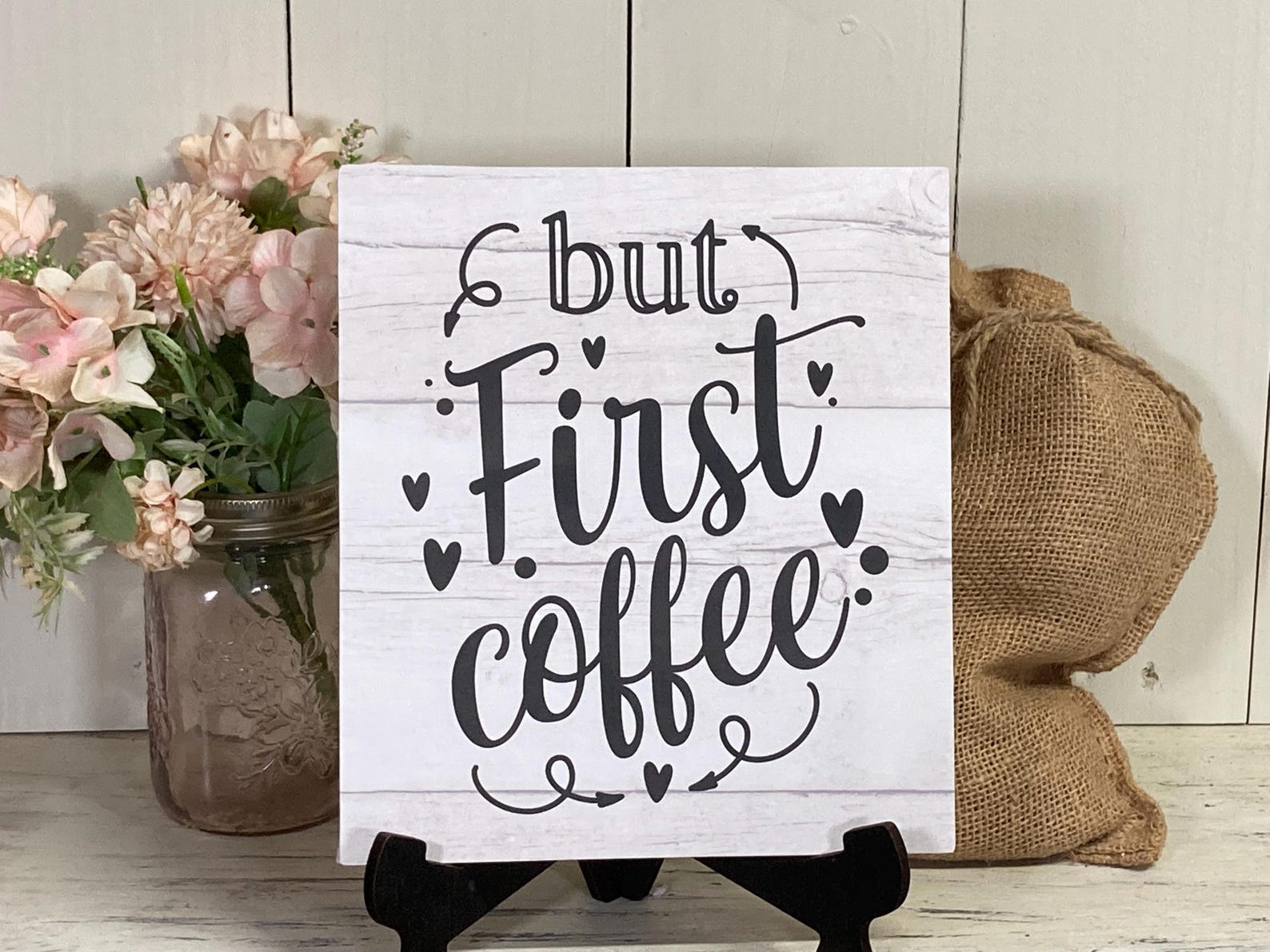 But First Coffee Wood Sign, Coffee Bar Decor - Etsy
