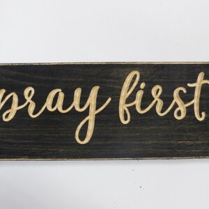 Pray Sign,pray,wood Sign,home Decor,farmhouse Decor,christian Sign ...