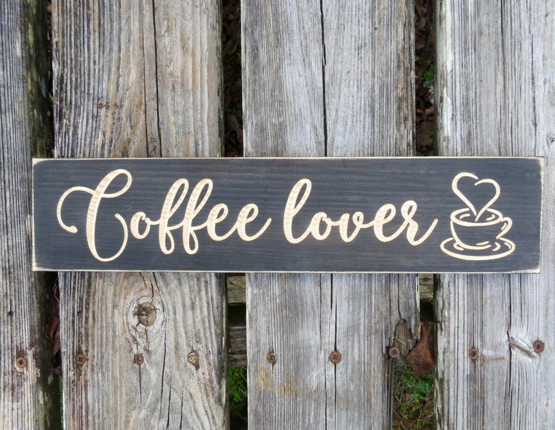 Coffee sign coffee lover signkitchen wall decor kitchen | Etsy