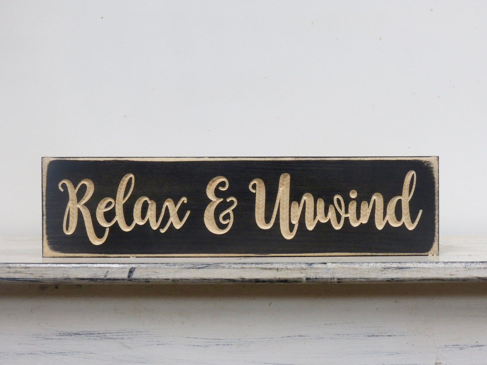 Relax Sign Relax Soak Unwind Relax Bathroom Sign Rustic | Etsy