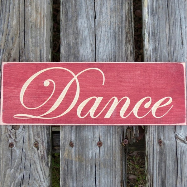 Wood Dance Sign - Etsy