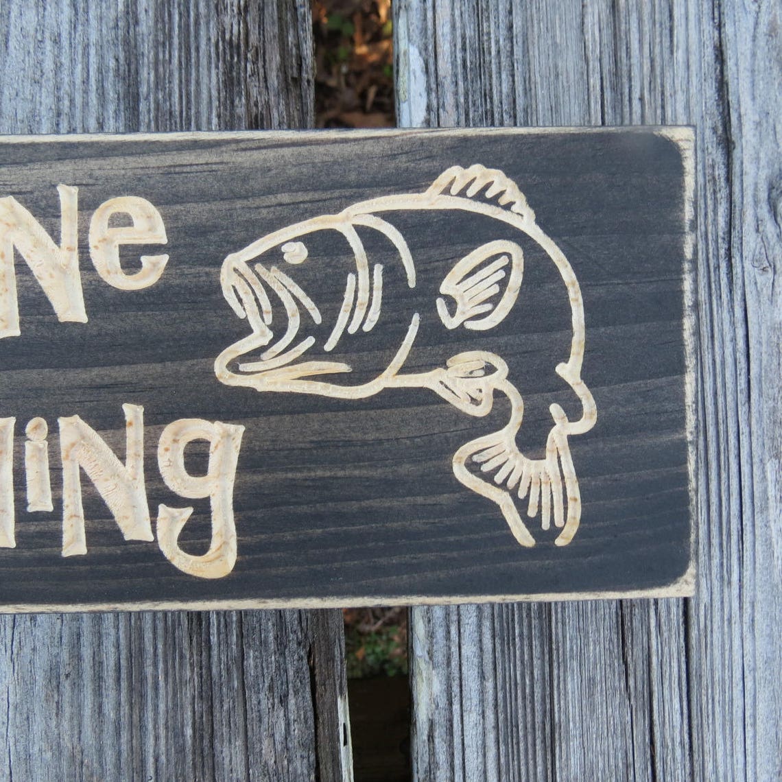 Gone Fishing Sign Gone Fishing Fishing Sign Fishing Gift - Etsy