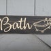 Bath Sign, Bathroom Sign, Bathroom Decor, Wood Sign, Bathroom Wall ...