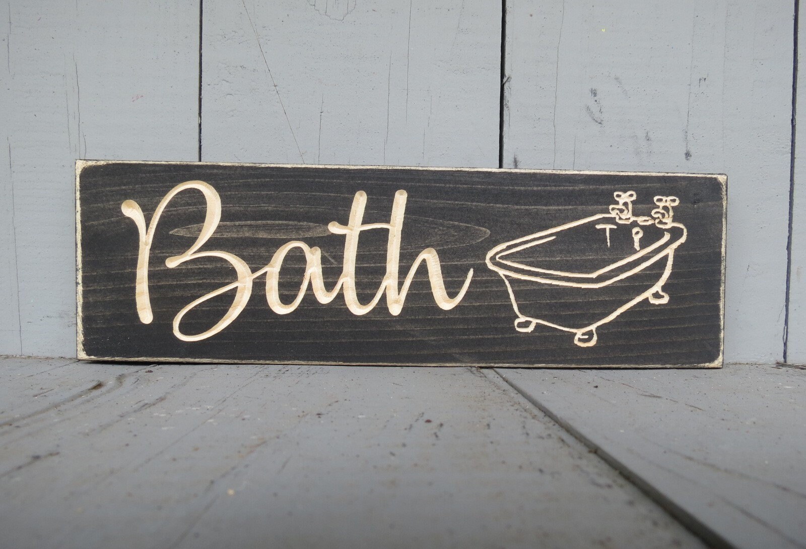 Bath Sign Bathroom Sign Bathroom Decor Wood Sign Bathroom - Etsy