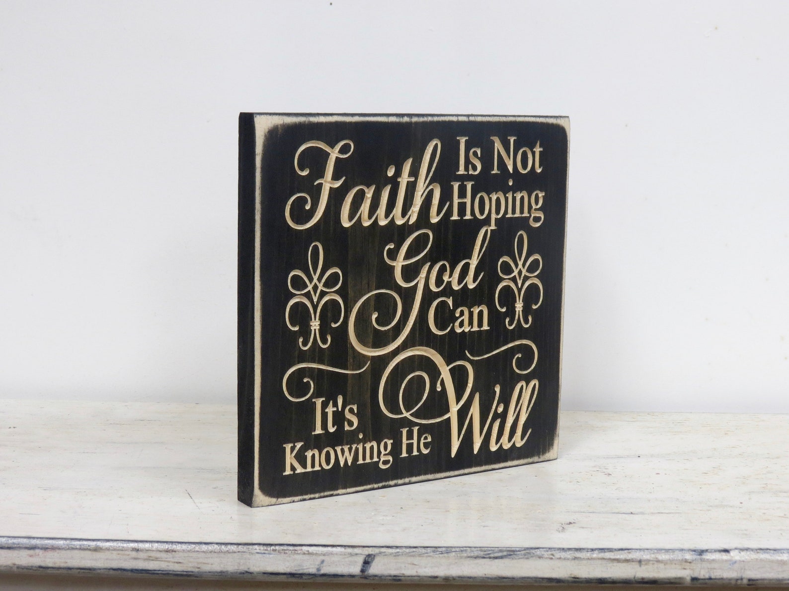 Faith Signfaithwood Signinspirational Signwooden Signhome - Etsy