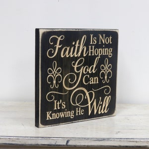 Faith Sign,faith,wood Sign,inspirational Sign,wooden Sign,home Decor ...