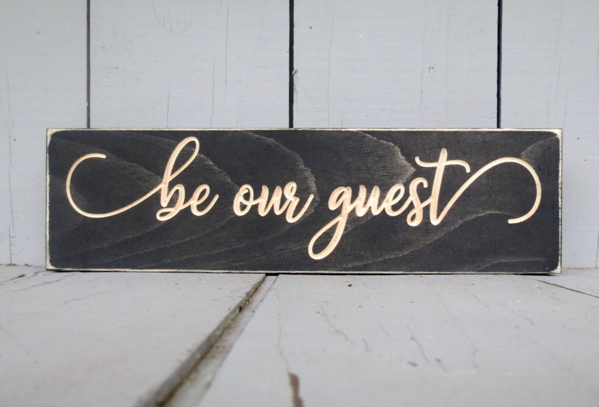 Be our guest sign be our guest guest room sign guest room | Etsy