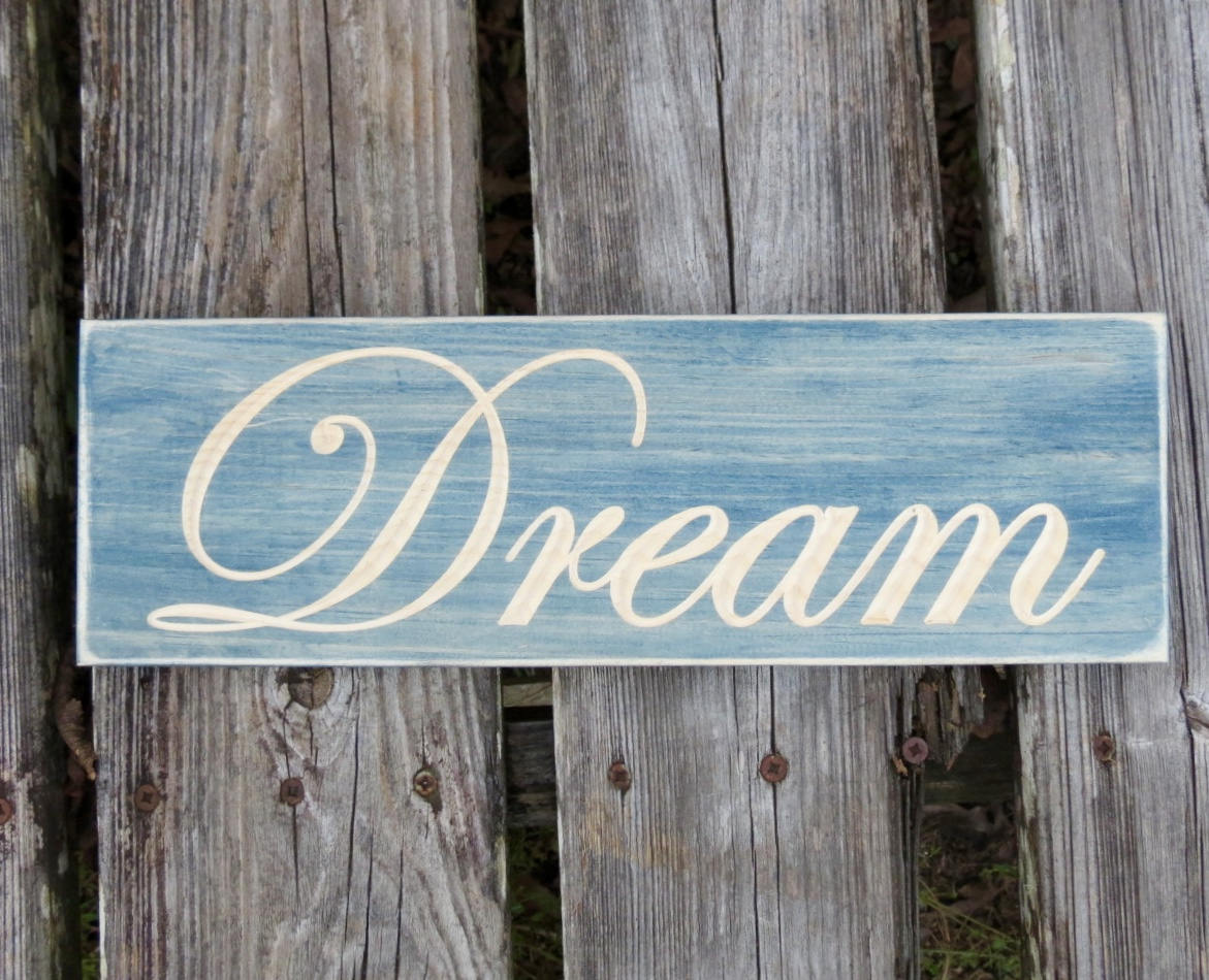 Dream Sign,dream,sweet Dreams Sign,home Decor,nursery Decor,wood Sign ...