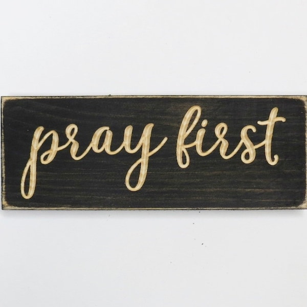 Pray Sign - Etsy