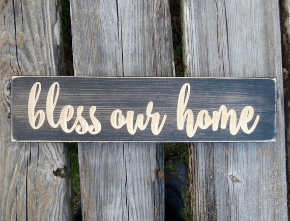 Bless Our Home Signbless Our Homehousewarming Gift Home - Etsy